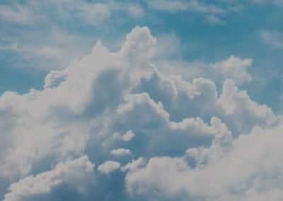 Pillowy Summer Clouds LinkedIn Background. | Arielle Executive